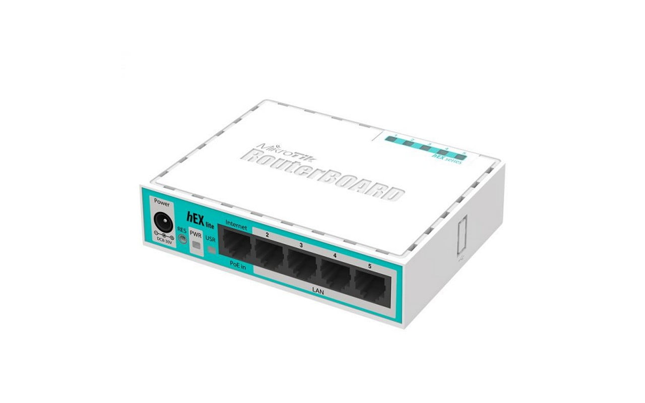 MikroTik hEX Lite 5 Port Ethernet Desktop Router — Network Computer ...