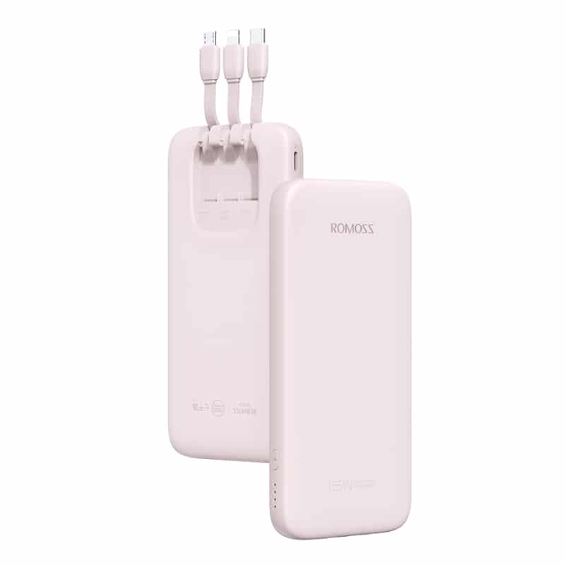 Romoss Power Bank 10000mAh 15W PNK — Network Computer Wireless
