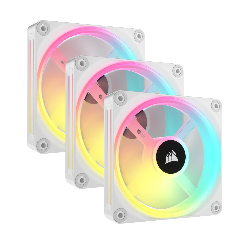 Corsair iCUE Link QX120 RGB 120mm PWM PC Fans Starter Kit with iCUE ...