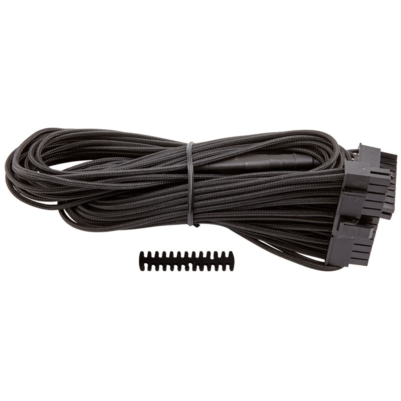 Corsair - Individually Sleeved Type 4 PSU Cables ATX 24 Pin - Black ...