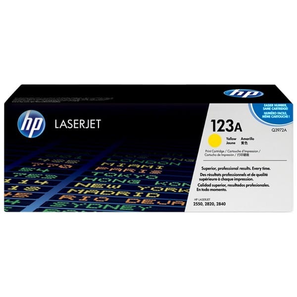 HP Q3972A 123a Yellow Toner Cartridge for HP Color Laser 2550 series ...