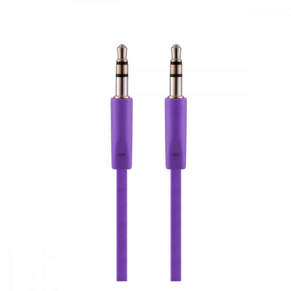 Pro Bass Chain series Blister flat Auxiliary Cable- Purple — Network ...