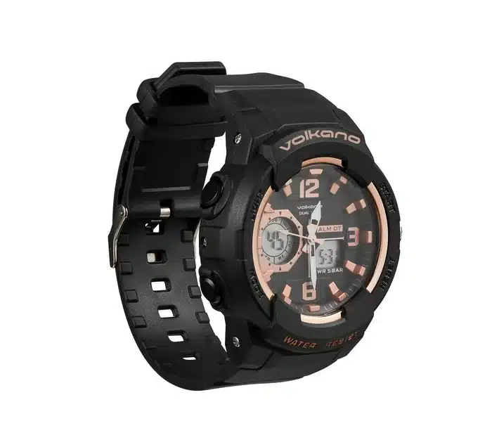 Volkano Session series Sports Watch - Black with Rose Gold — Network ...