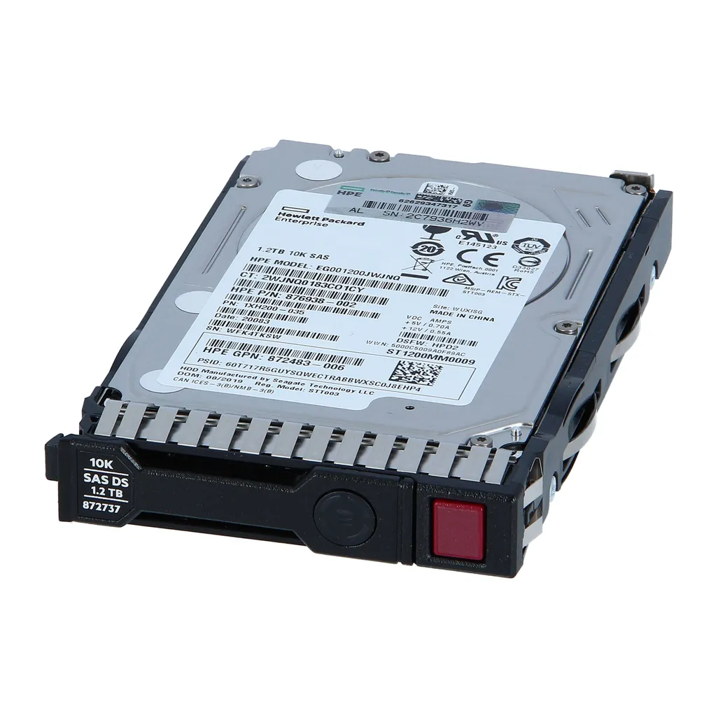 "High-Performance HP 1.2TB 10K SAS SFF SC DS Hard Drive"