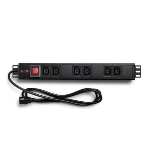 6 Way IEC C13 Power Rail - Networking — Network Computer Wireless