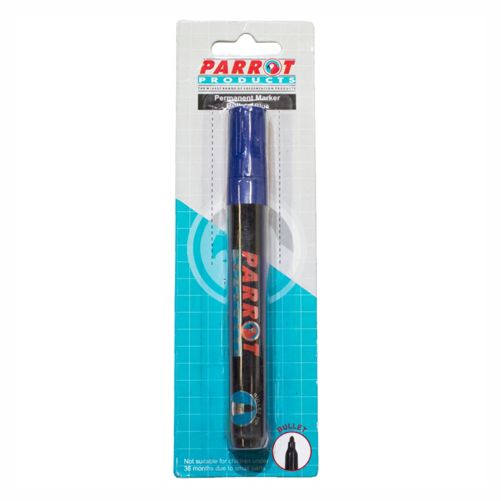 Permanent Marker Bullet Tip Blue (Carded - Pack 20) — Network Computer ...