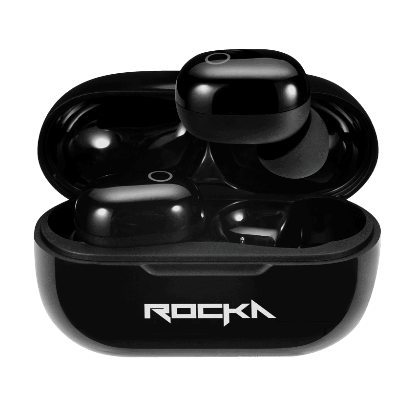 Rocka Free + Series TWS with Silicone Acc and Charging Case - Blk