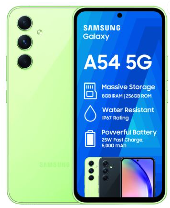 Samsung Galaxy-A54 5G (Awesome Lime) — Network Computer Wireless